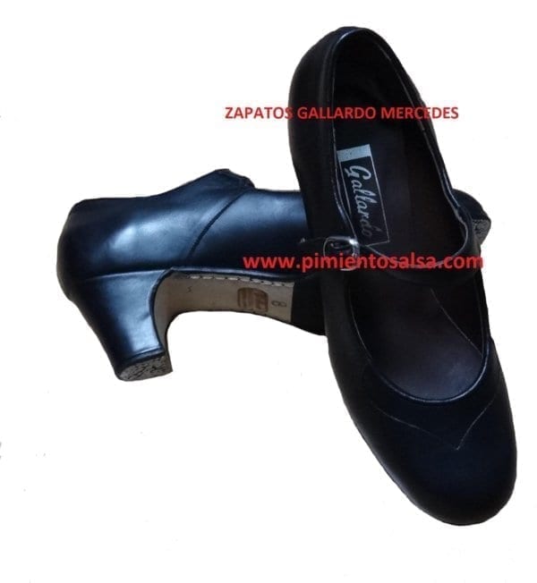 GALLARDO SHOES MERCEDES BLACK - Pimiento Salsa